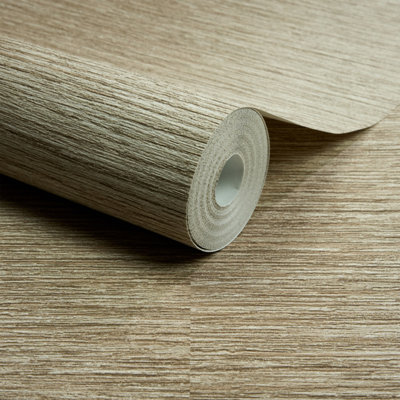 Grandeco Kaito Vertical Ombre Shimmer Textured Wallpaper, Beige