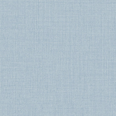 Grandeco Linen Textured Plain Wallpaper, Blue