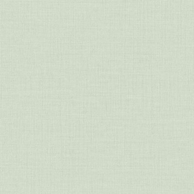 Grandeco Linen Textured Plain Wallpaper, Sage Green | DIY at B&Q