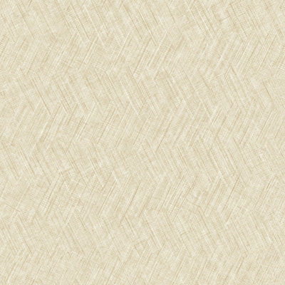Grandeco Yuno Geometric Fabric Diamond Weave Textured Wallpaper, Neutral