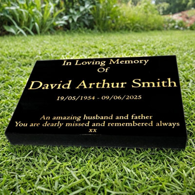 Granite Memorial Tablet-Large & Extra Large Sizes- Premium Polished ...