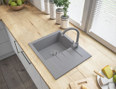 Granite Sink Granitan Milano Single Bowl with Drainboard, Syphon and ...