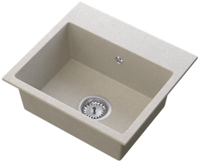 Granite Sink Granitan Milos with Waste Kit 1 Set