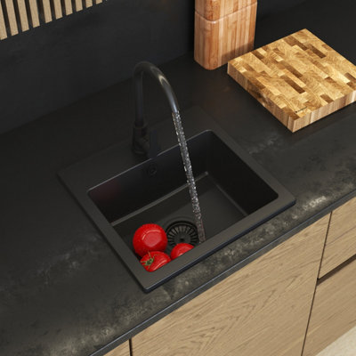 Granite Sink Teor Granitan with Tap and Waste Set