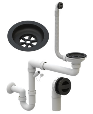 Granite Sink Teor Granitan with Tap and Waste Set