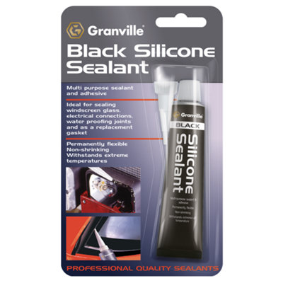 Granville Black Instant Gasket & Silicone Sealer Sealant Flexible 40g Tube