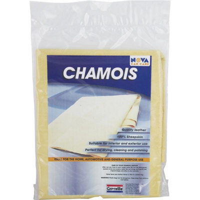 Granville Chemicals Premium Chamois Leather Light Yellow (3ft) | DIY at B&Q