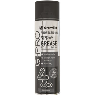 Granville G+Pro Professional Multi Purpose Spray Grease & Bike Chain ...