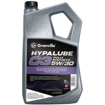 Granville Hypalube C3 Fully Synthetic 5W/30 Engine Oil Additive SAE 5 Litre