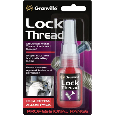 Granville Thread Lock Sealant Bond Metal Nutlock Bolt Screw Glue ...