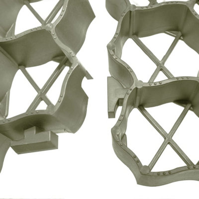 Grass Grids 16 pcs Green 60x40x3 cm Plastic