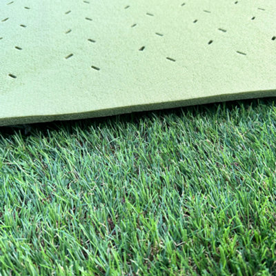 GrassFlow Artificial Grass Underlay 10mm Thickness Drainage Hole System ...