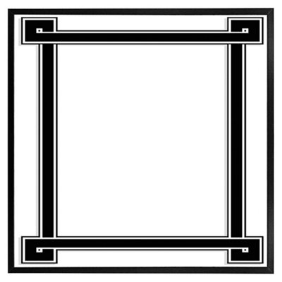 Greek frame (Picutre Frame) / 20x20" / Black | DIY at B&Q