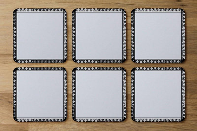 Greek Key Border Frame (Coaster) / Default Title | DIY at B&Q