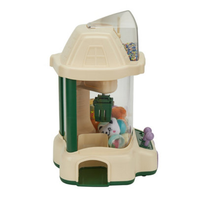 Green Arcade Claw Machine for Kids Toy Grabber Machine with Game Coins