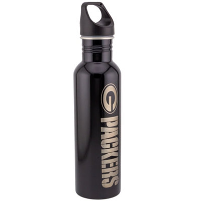Green Bay Packers Stainless Steel Water Bottle Black/Gold (One Size ...