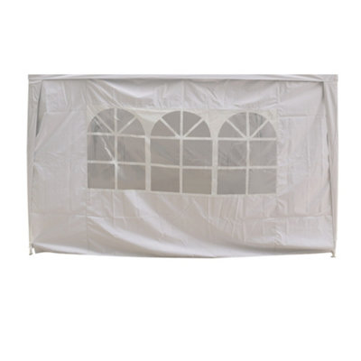 Green Bay White Side Panel with Window for 3x3M Pop Up Gazebo Tent 1 ...