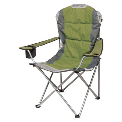 Green Berkley Padded Chair with Carry Bag High Back Relaxer Indigo Camping