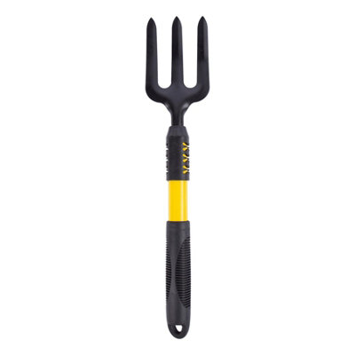 Green Blade Carbon Steel Hand Fork - Yellow