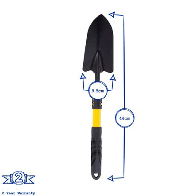 Green Blade Carbon Steel Hand Trowel - Yellow