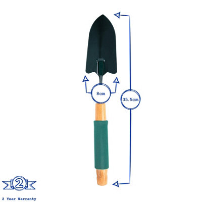 Green Blade Cushion Grip Handle Hand Trowel - Brown