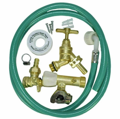Green Blade GA144 Outside Garden Tap Brass - Full Kit For Through Wall ...