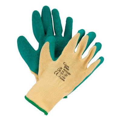 Green Blade Latex Gardening Gloves - Extra Large - Green