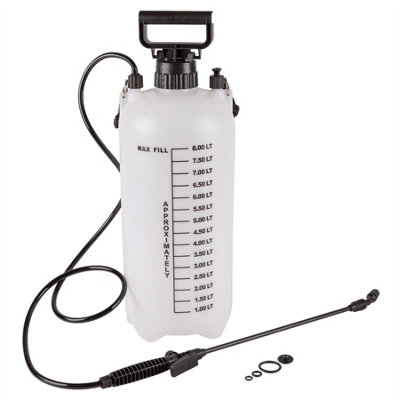 Green Blade Pressure Sprayer with Shoulder Strap - 8L - White