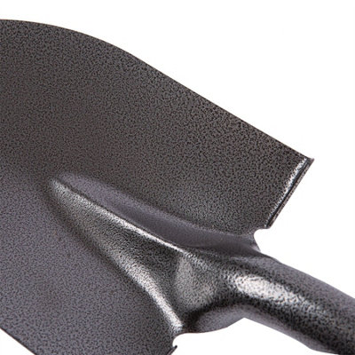 Green Blade Round Head Steel Micro Shovel with Wooden Handle
