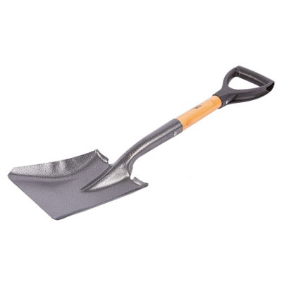 Green Blade Square Head Steel Micro Shovel with Wooden Handle