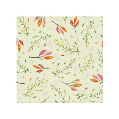 Green Branches On Light Splash Back designer style