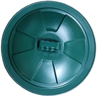 Green Dustbin with Clip Locking Lid Plastic Dustbin for Garden Waste ...