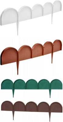GREEN Flexible Garden Lawn Edging Border Strip 10m Plastic, Easy Install