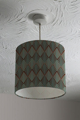 Green Geometric Rays (Ceiling & Lamp Shade) / 45cm x 26cm / Ceiling Shade