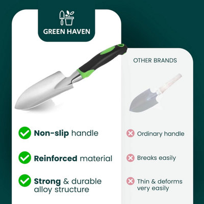 Green Haven 11 Piece Garden Tool Set with Storage Bag Green Heavy Duty ...
