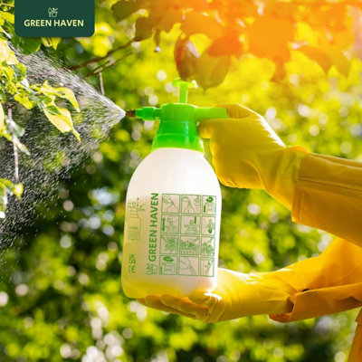 GREEN HAVEN 2L Pump Action Pressure Sprayer Garden Spray Bottle ...