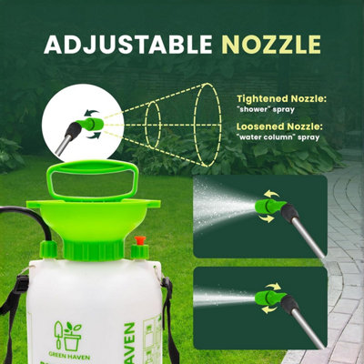GREEN HAVEN 8 Litre Pump Action Garden Sprayer with Adjustable ...