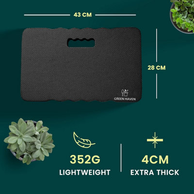Green Haven Black Comfy Garden Kneeling Pad Comfortable Kneeling Pads ...