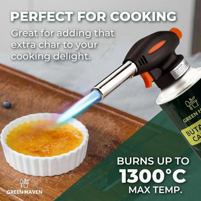 Green Haven Blow Torch Attachment Head One Handed Gas Torch with ...