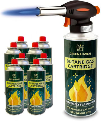 Green Haven Blow Torch for Cooking Attachment Head with 8 Gas One ...