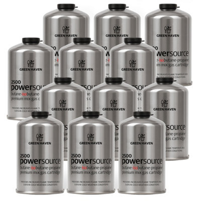 Green Haven C500 Gas Canisters 12 Pack for Camping Stoves High ...