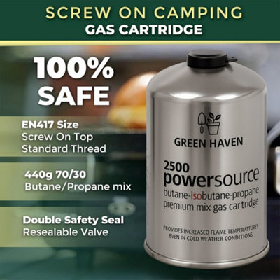 Green Haven C500 Gas Canisters 12 Pack for Camping Stoves High ...