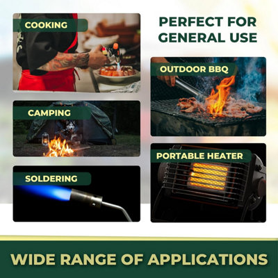 Green Haven C500 Gas Canisters 12 Pack for Camping Stoves High ...