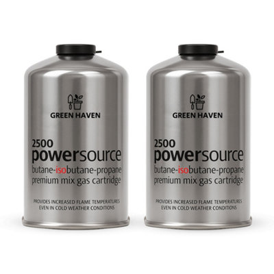 Green Haven C500 Gas Canisters 2 Pack for Camping Stoves High ...