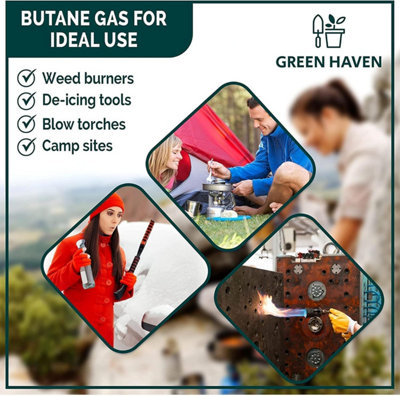 Green Haven Premium Gas Canisters 4 Pack Camping Gas Canister for ...