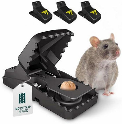 Green Haven Reusable Mouse Trap 4 Pack Mouse Traps for Indoors and ...