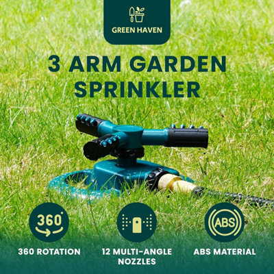 Green Haven Sprinkler 360 Rotation Attachment for Garden Hose Premium ...
