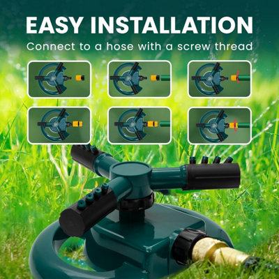 Green Haven Sprinkler 360 Rotation Attachment for Garden Hose Premium ...