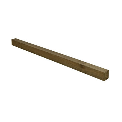 Green Incised Fence Post 6ft - 180 x 10 x 10cm - Pack of 10