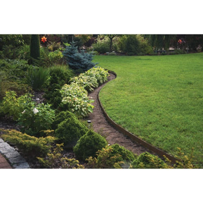 Green Lawn Edging Border - 10 m / 33 ft Long Flexible Plastic Garden ...